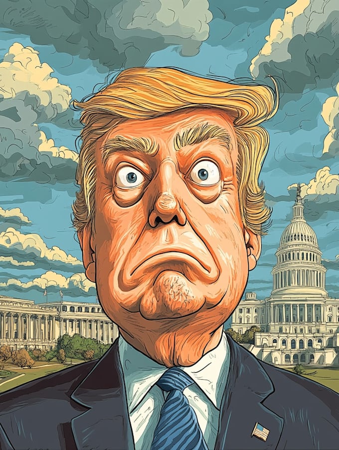 Do a political cartoon art by Ashtonmarrdty | Fiverr