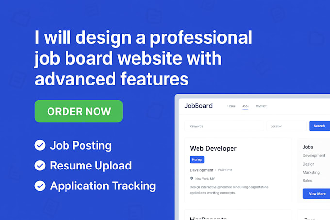 Design a professional job board website with advanced features by ...