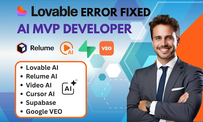 Lovable ai website, lovable dev, saas mvp, relume ai, supabase lovable web by Websitemayon | Fiverr