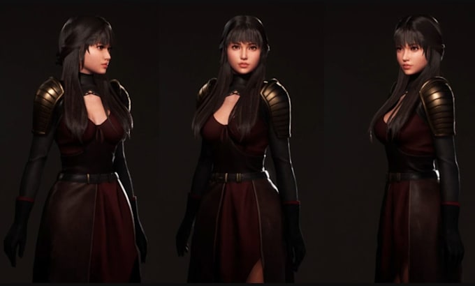 Mend 3d metahuman character,customize game ,vtuber,blendshape,vrc ...