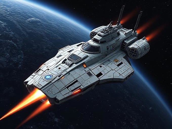 Create sci fi art and spaceship design by Jadonnorge | Fiverr