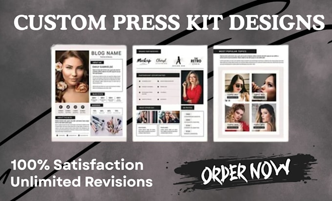 Build a premium epk, one sheet, press kit for authors, influencers ...