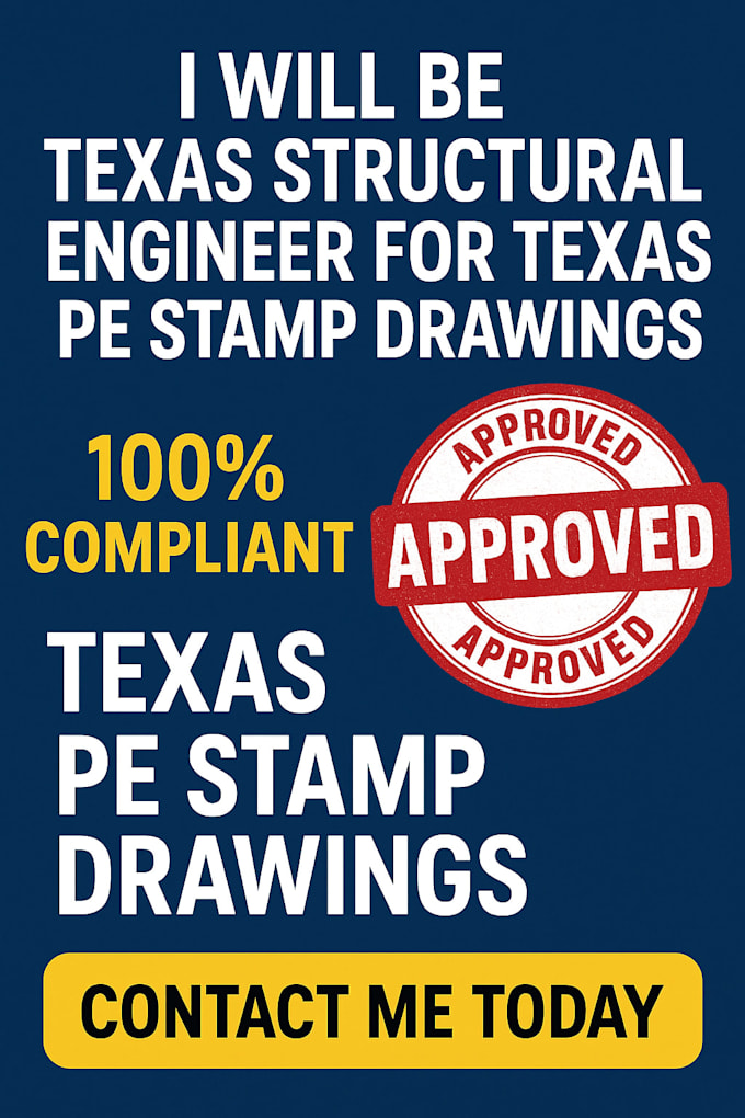 Be texas structural engineer for texas pe stamp drawings by ...