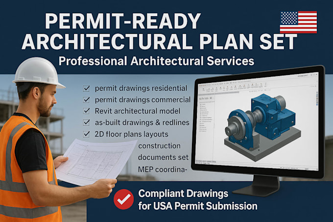 Do architectural drafting construction documents permit set autocad revit usa by Michael_allen_b ...