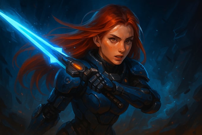 Create semi realistic 2d game character art and concept designs by ...