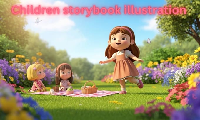 Design children story book illustation, children storybook by Kiera ...