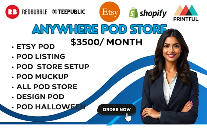 Be your anywhere pod expert for store setup, listing and management by ...