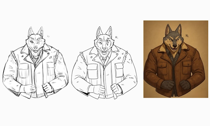 Draw furry character reference sheet, furry anthro nsfw oc ref sheet ...