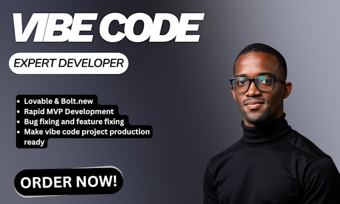 Fix your vibe coded lovable, bolt, replit app by Johndag_addy | Fiverr