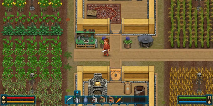 Develop stylized 2d pixel art games, retro game, pixel art animation ...