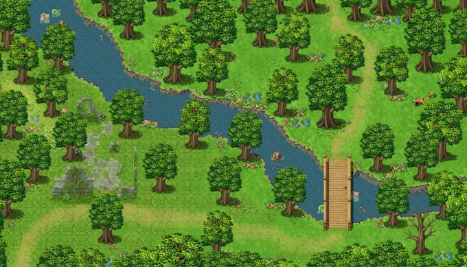 Create hand painted 2d tiles for rpg maps, 2d maps for fantasy role playing game by Abbey_kay ...
