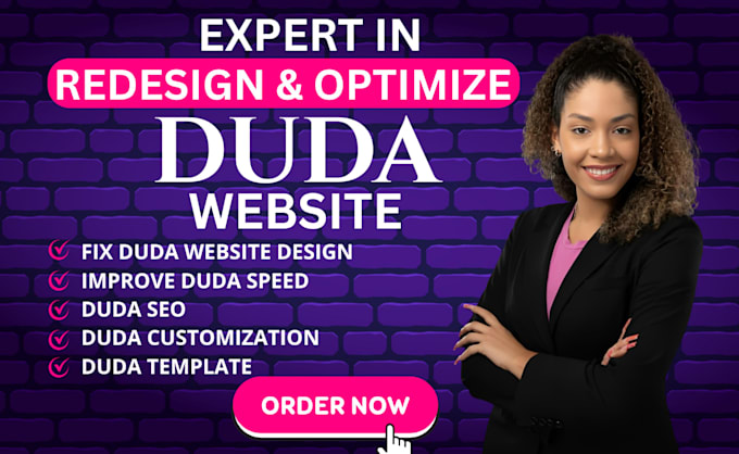 Design redesign and optimize duda website improve duda speed fix duda ...