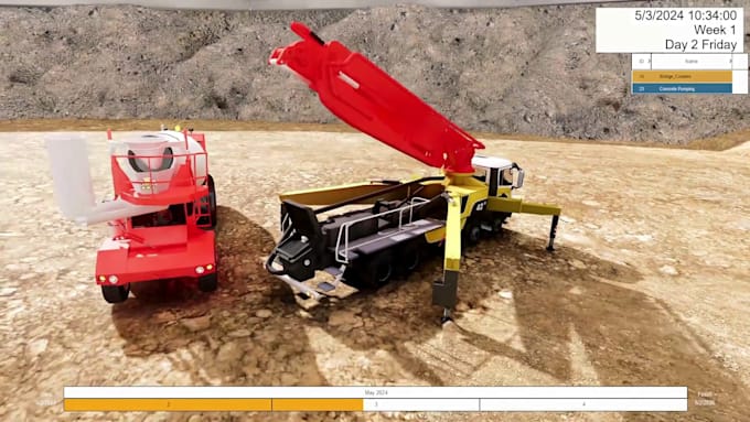 Do 3d industrial video site excavation process construction workflow ...