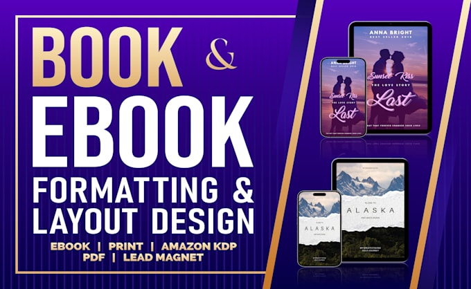 Do book formatting and layout design for print and ebook cover design ...