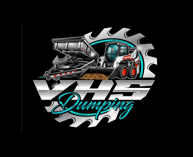 Create graceful and fantastic skid steer and dump trailer logo design ...