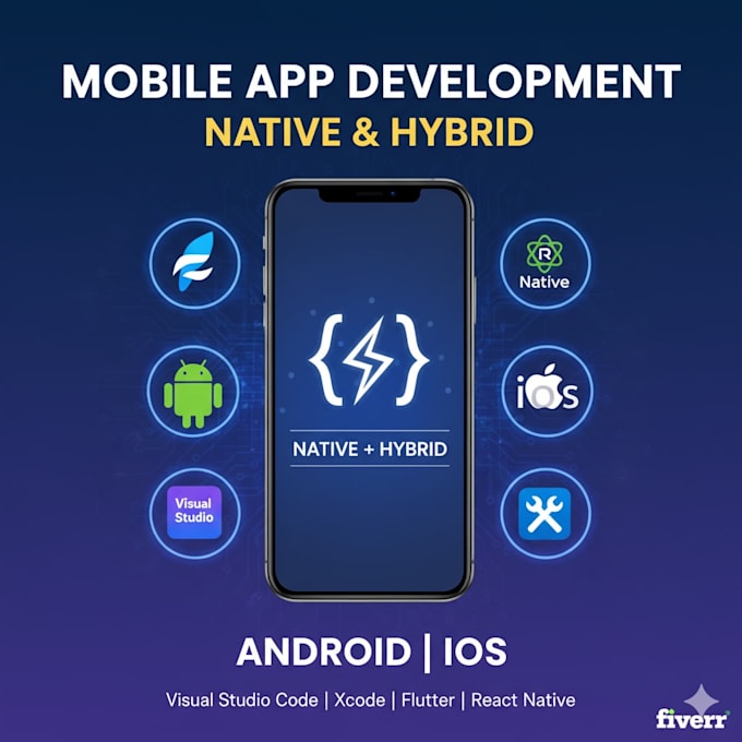 Build clean ui ux android, ios, flutter, react native, hybrid, native mobile app by Elisha_techy ...