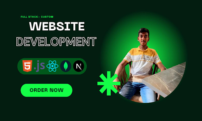 Do website development as full stack web developer, front end, backend devloper by Rony26964 ...