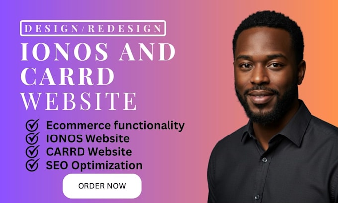 Design a professional ionos website and carrd website for your business ...