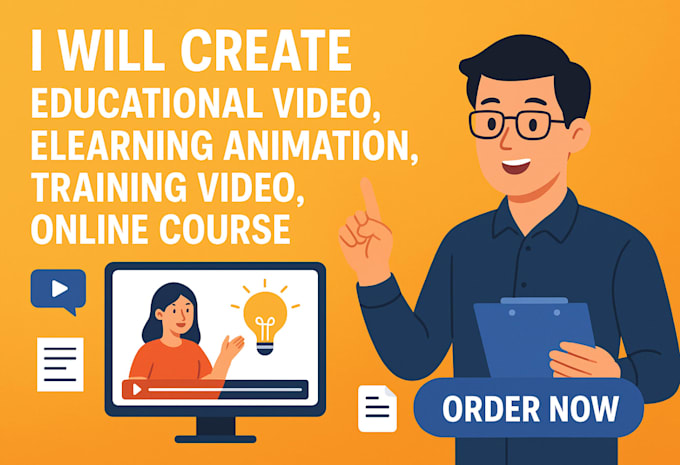 Create educational video, elearning animation, training video, online ...