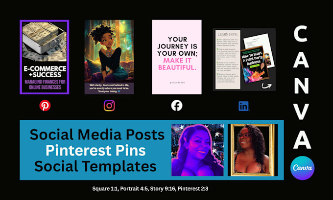 Design custom canva social media posts or templates for your brand by ...