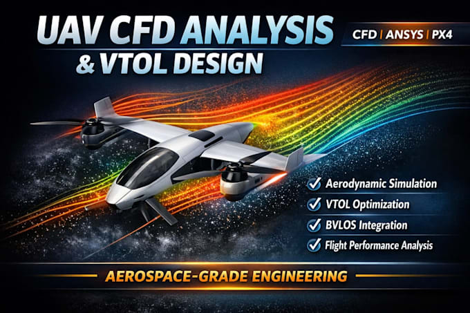 Uav cfd analysis vtol drone aerodynamic simulation bvlos flight ...