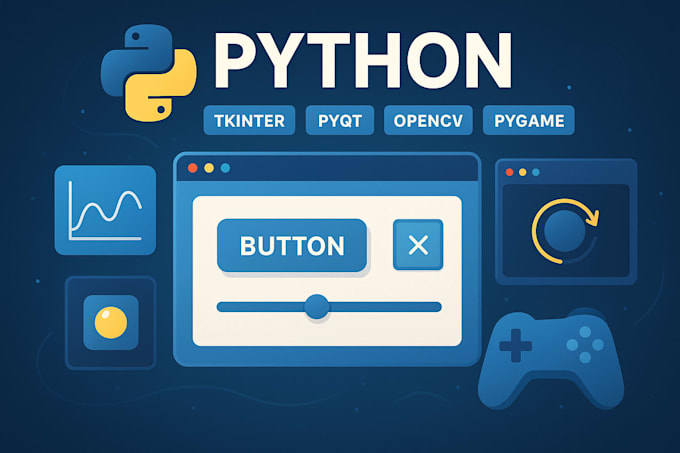 Do your python project using tkinter opencv or pygame by Aleemrana812 | Fiverr
