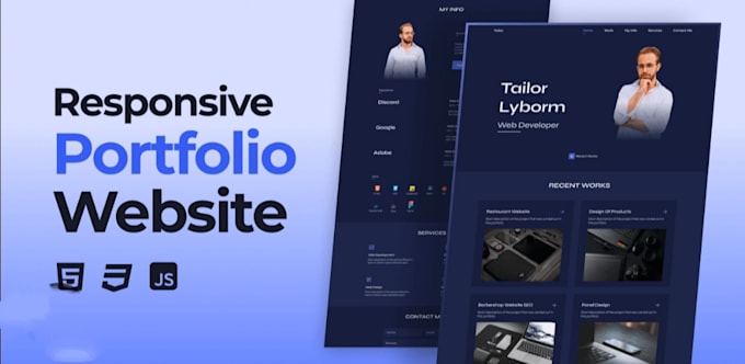 Professional and responsive website using html, css, and javascript by ...