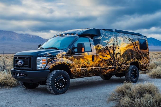 Awesome car wrap design and vehicle wrap design by Annateaguexcs | Fiverr