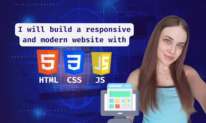 Build a responsive and modern website with html, css, and javascript by ...