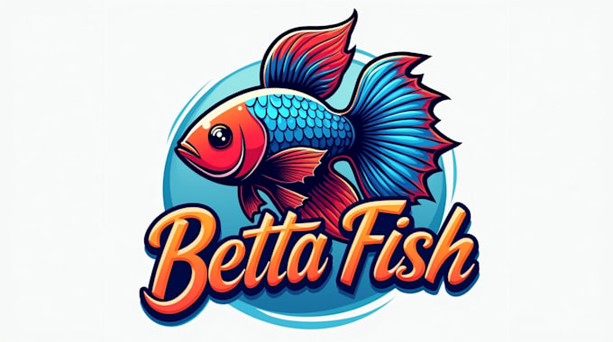 Make eye catching betta fish mascot logo in my style by Logan_malcolm ...