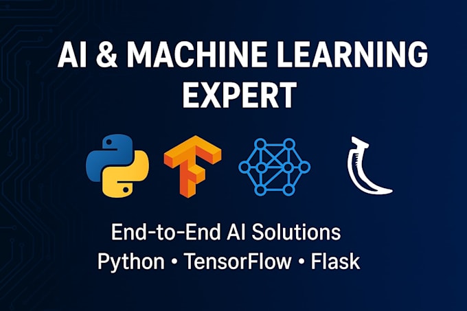 Ai and machine learning models using python tensorflow and scikit learn by Ranashoaib0009 | Fiverr