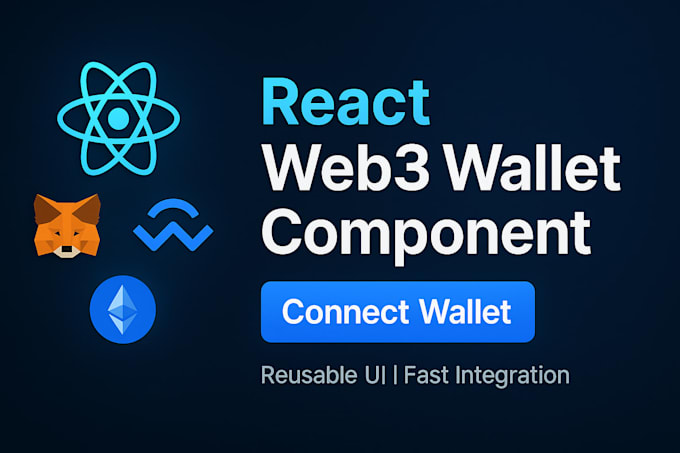 Create a reusable react web3 wallet connect and token transfer component by Rahmanidrees11 | Fiverr