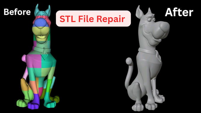 Do stl file repair, edit, convert, custom file modification for 3d ...
