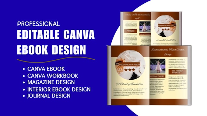 Do canva ebook design redesign journal design workbook design book ...
