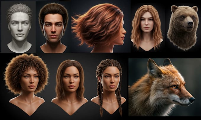 Crear cabello 3d, cabello metahuman, cabello realista en unreal ...