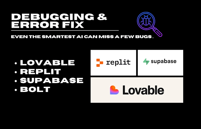 Fix your vibe coded app or website lovable, bolt, supabase by ...