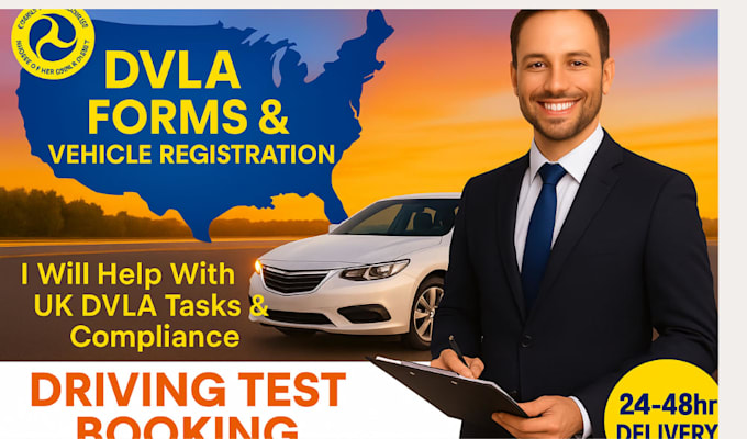 Assist with dvla uk vehicle registration, logbook transfer or plate ...
