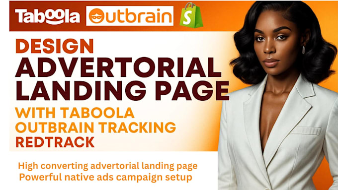 Design advertorial landing page with taboola outbrain tracking ...