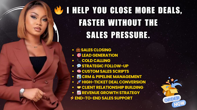Expert sales closer deal closer sales representative by Valeriastone ...