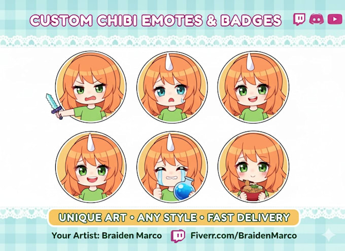 Make fantastic custom emotes for twitch, kik, discord and youtube by ...