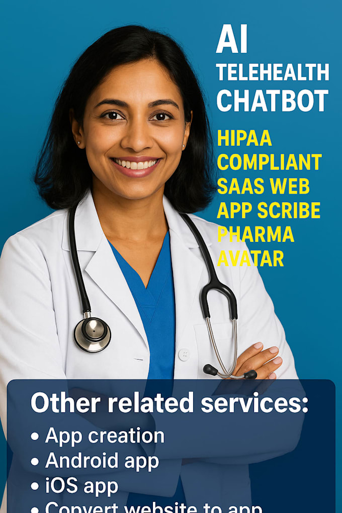 Do ai telehealth chatbot hipaa compliant saas web app scribe pharma ...