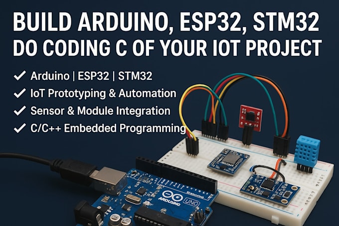 Develop firmware, program arduino, raspberry pi, stm32, iot and ...