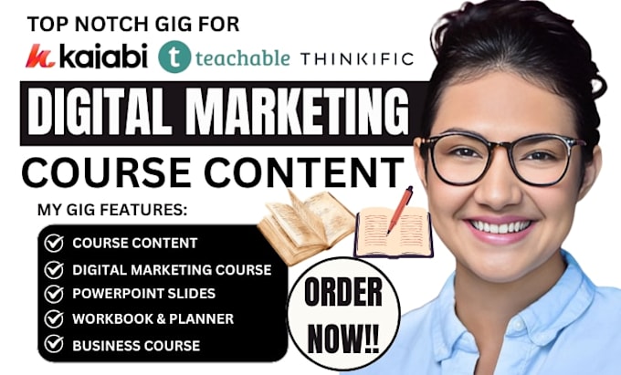 Create a digital marketing skool community online course content for ...