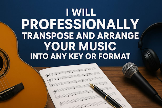 Be your sheet music expert for transposing arranging and exporting ...