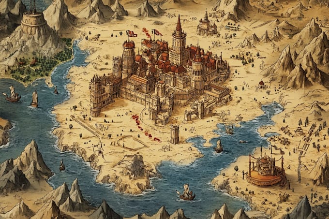Create high quality fantasy maps by Tesshaywardu | Fiverr