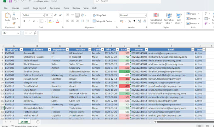 Professional data entry, excel formatting with high accuracy by ...