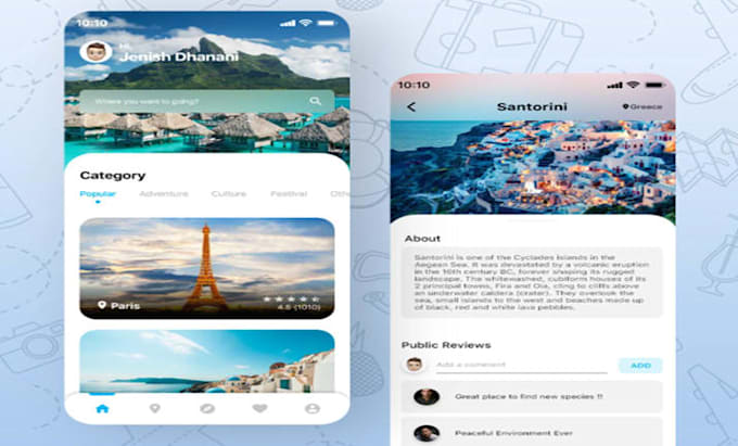 Develop travel app tour app activity app tour guide app by Demfera | Fiverr