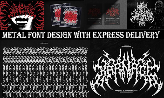 Create custom death metal font , gothic black metal font by Maryia_ali ...