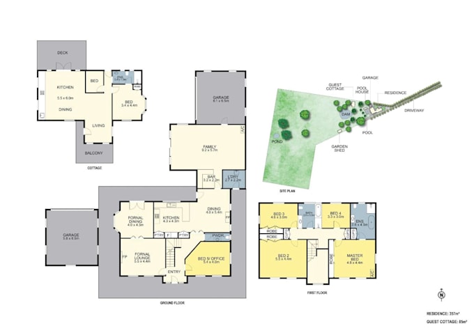 Redraw floor plan for real estate agent, 2d floor plan, autocad, house ...