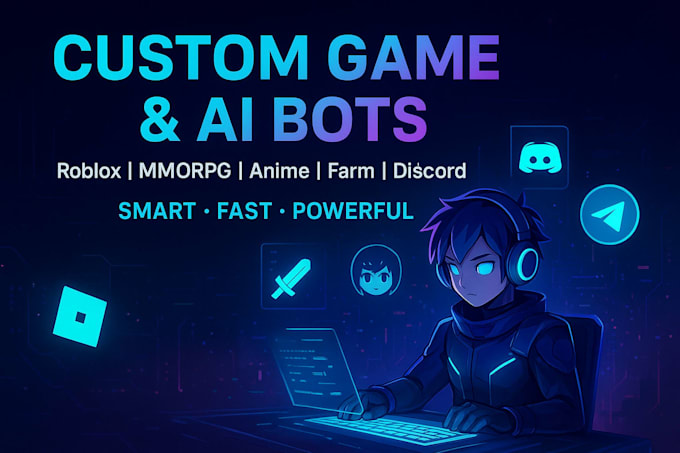 Build telegram and discord game bot, rpg assistant bot, ai powered community bot by ...